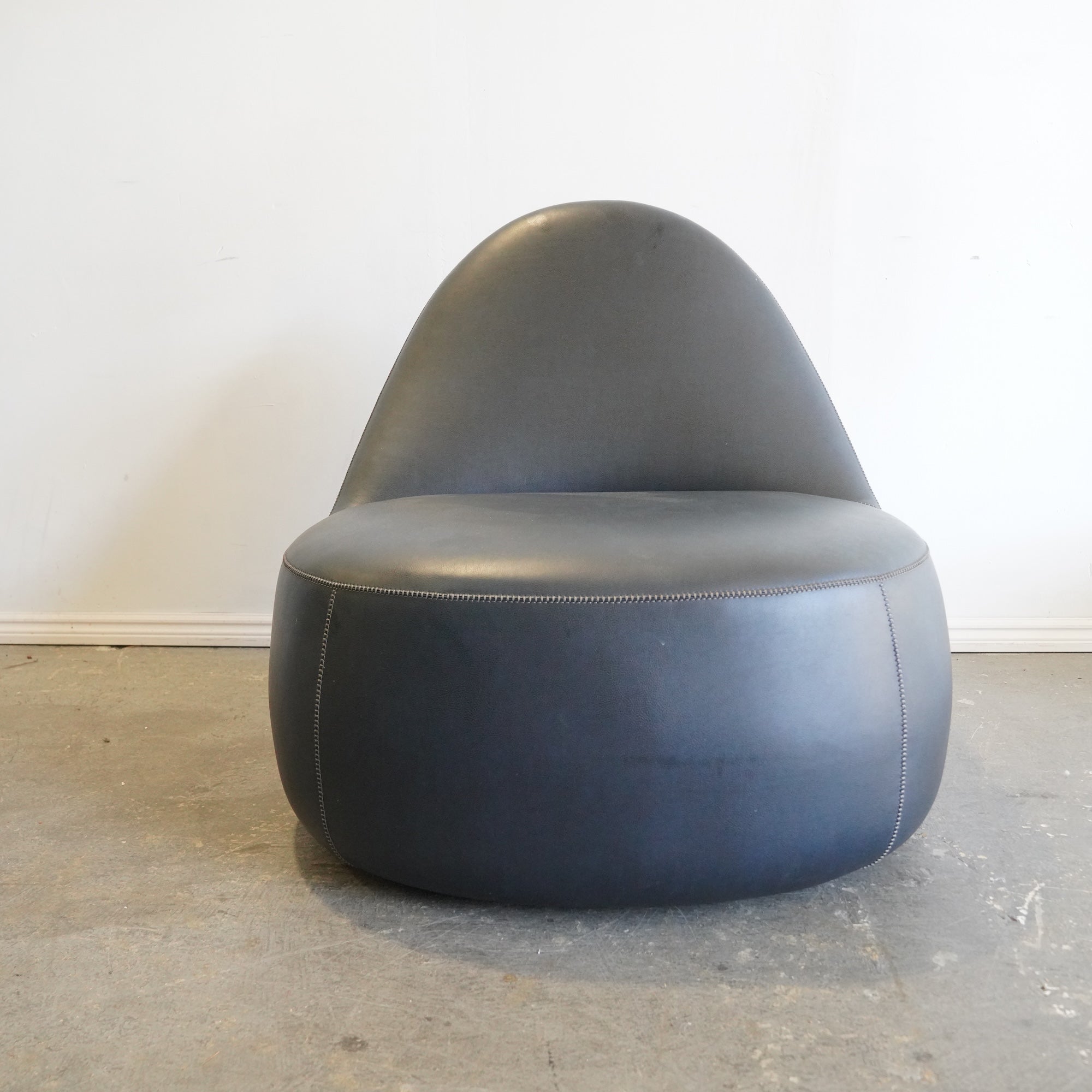 Rare! Bernhardt Design Leather Mitt Lounge chair · enliven mart