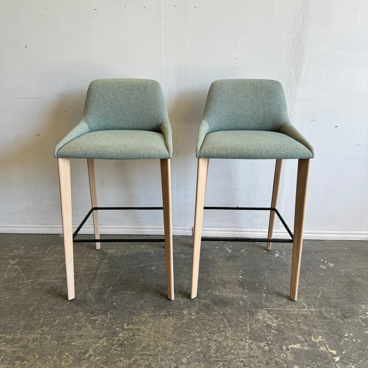 Andreu World Alya set of 2 Bar Stools by Lievore Altherr Molina ...