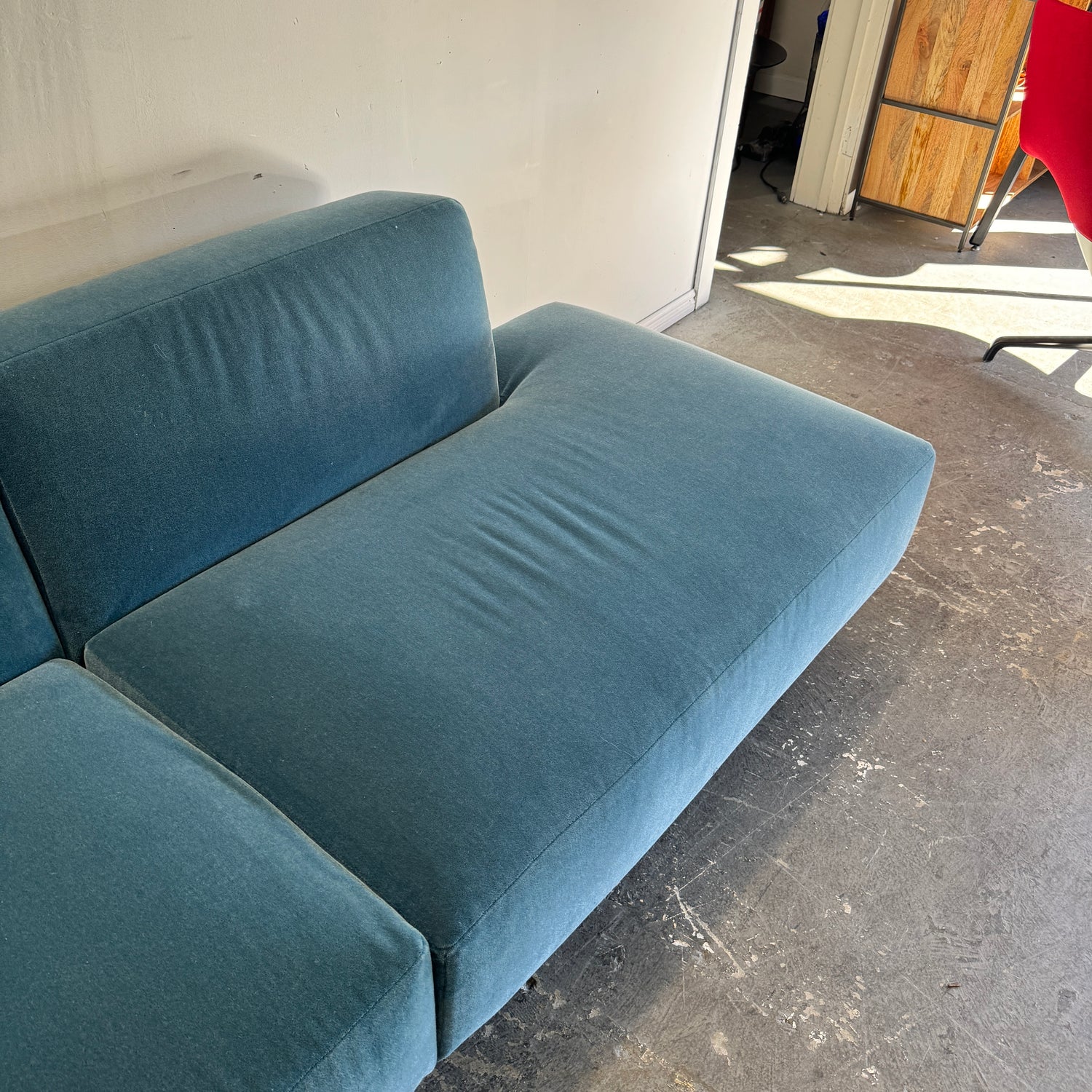 Keilhauer Meander Two piece modular Mohair upholstery Sofa – enliven mart