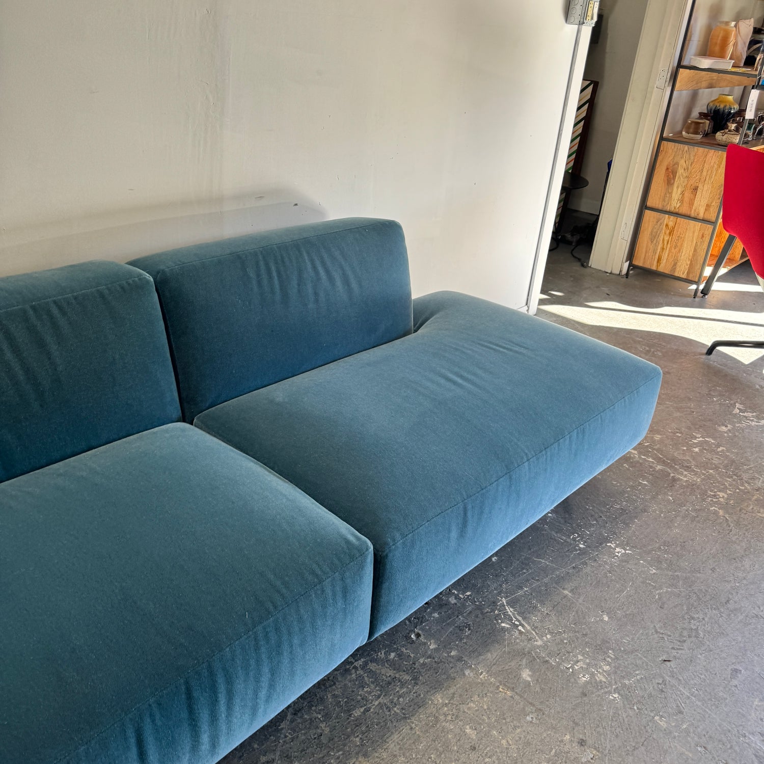 Keilhauer Meander Two piece modular Mohair upholstery Sofa – enliven mart