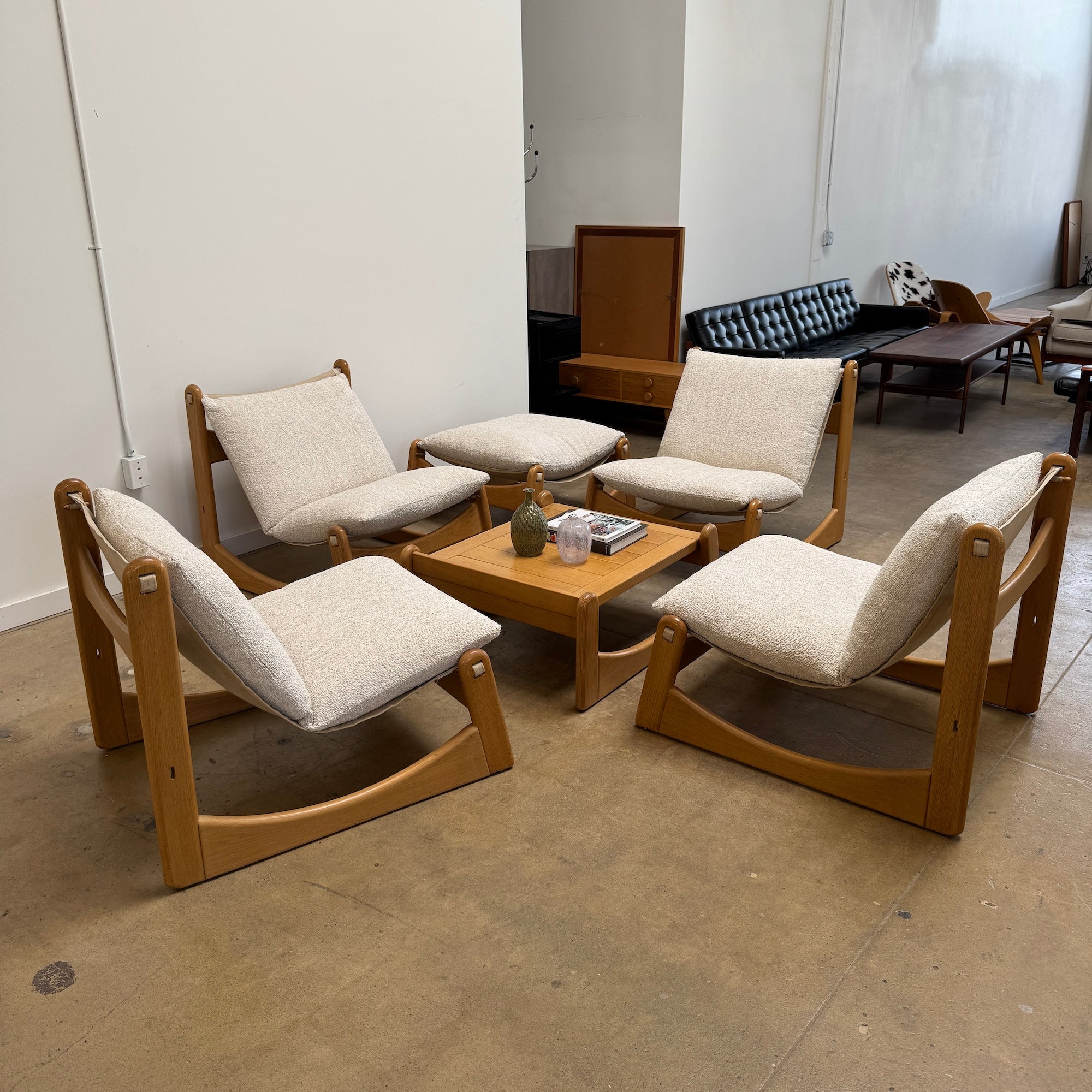 Vintage Carl Straub Brutalist Style Living room set (New Upholstery ...