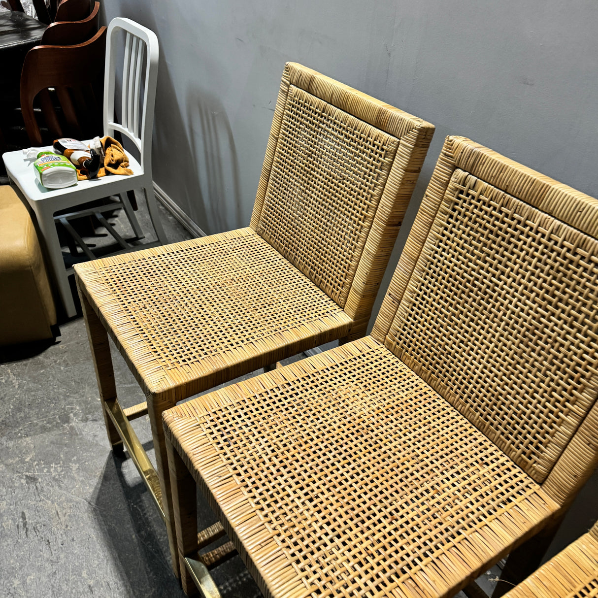 Serena and Lily Set of 4 Balboa Rattan Counter Stools – enliven mart