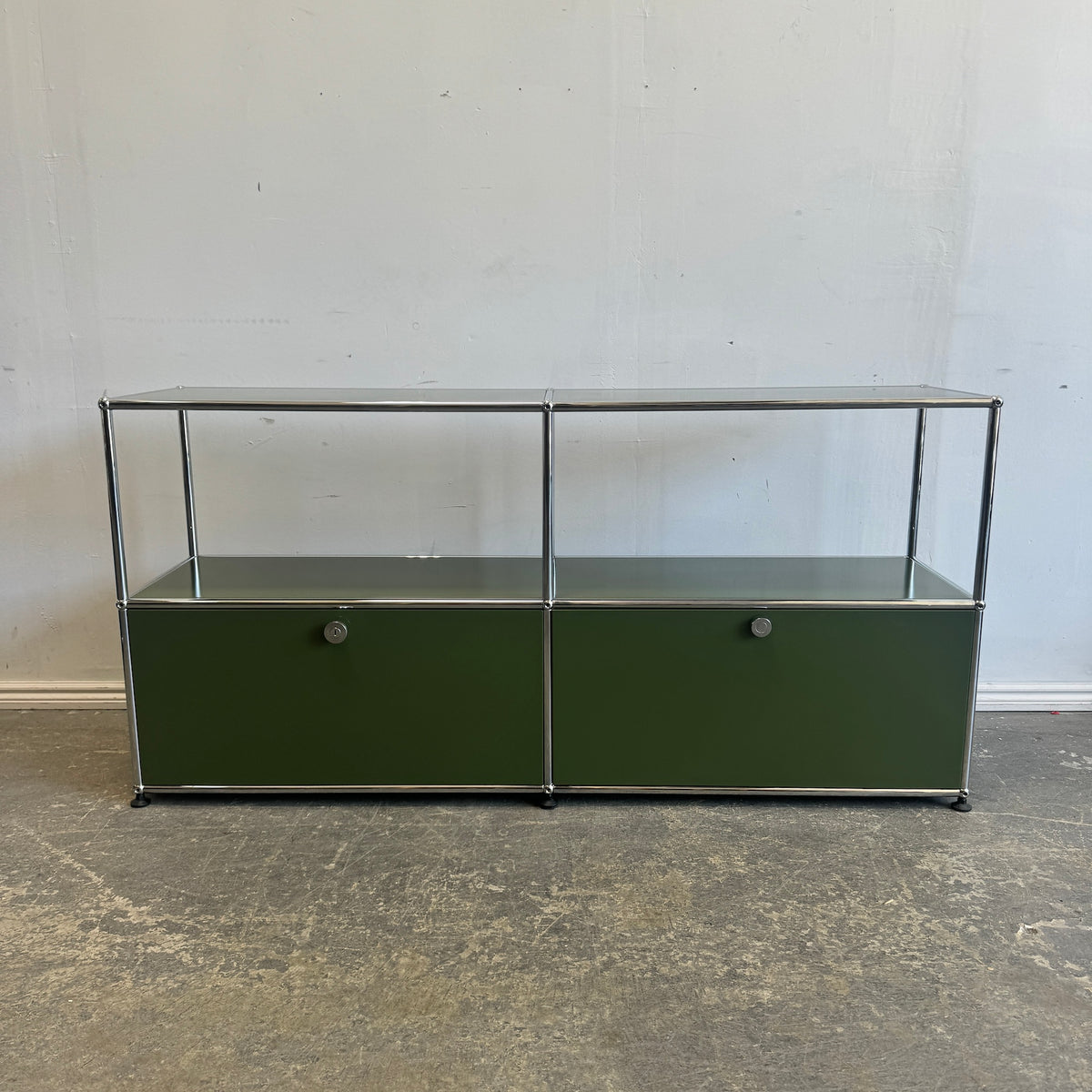 USM Haller 2X2 Media Console (Olive Green) – enliven mart