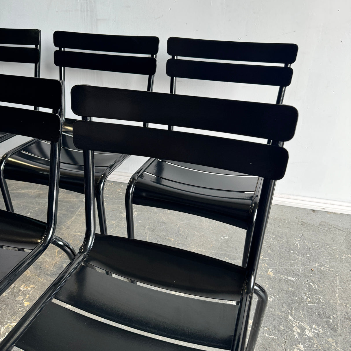 Fermob Set of 8 Luxembourg outdoor dining chairs by Frédéric Sofia ...