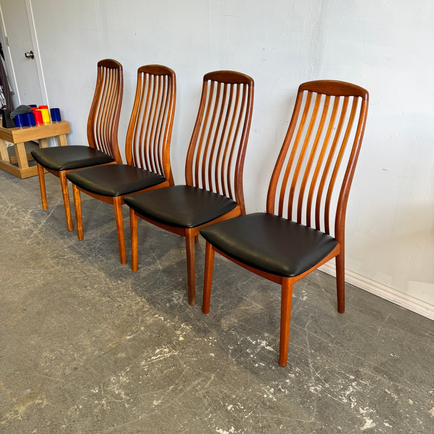 Danish Modern Set of 4 Dining Chairs by Preben Schou – enliven mart