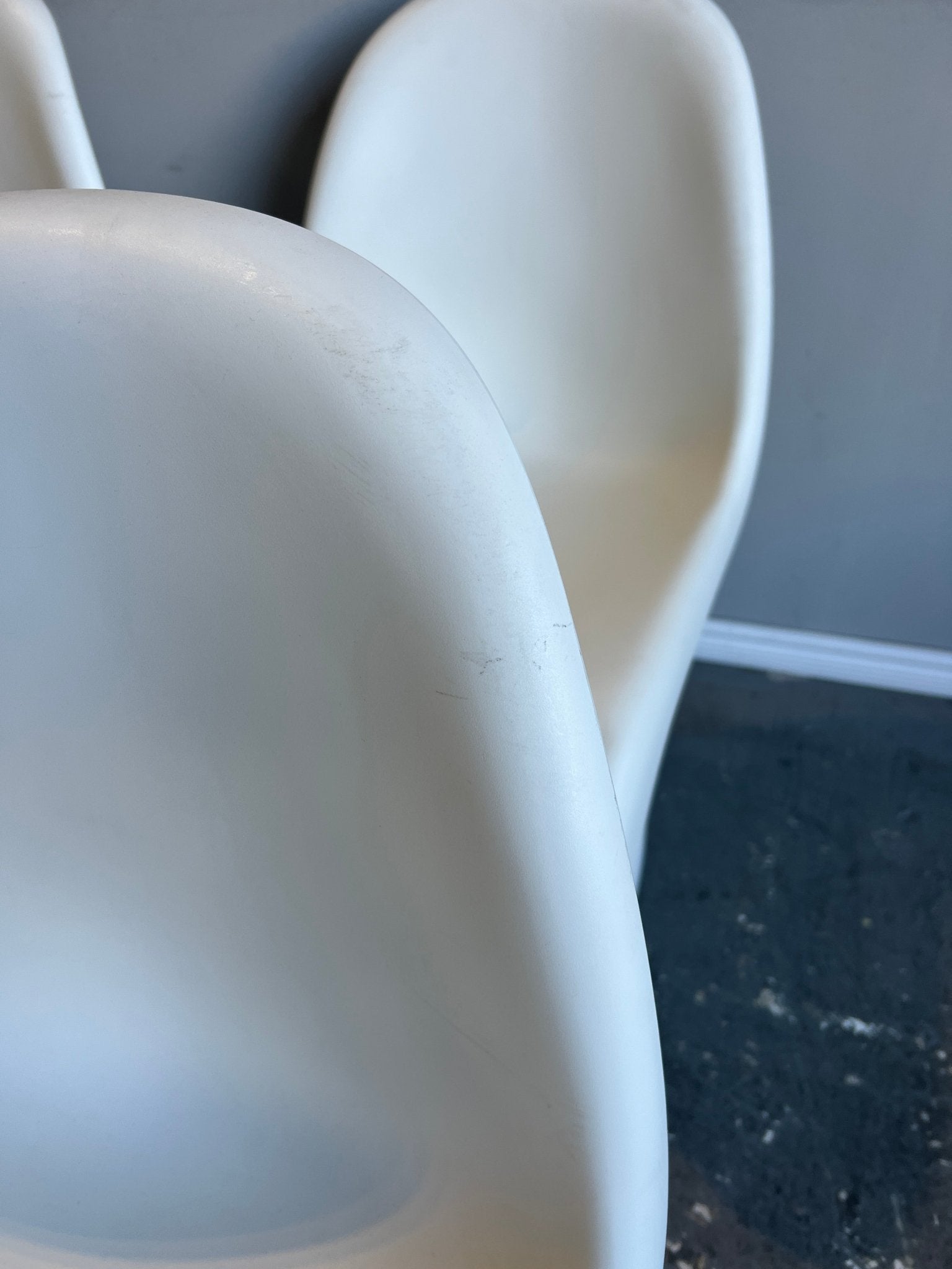 Authentic Vitra set of 6 Vernor Panton chairs · enliven mart