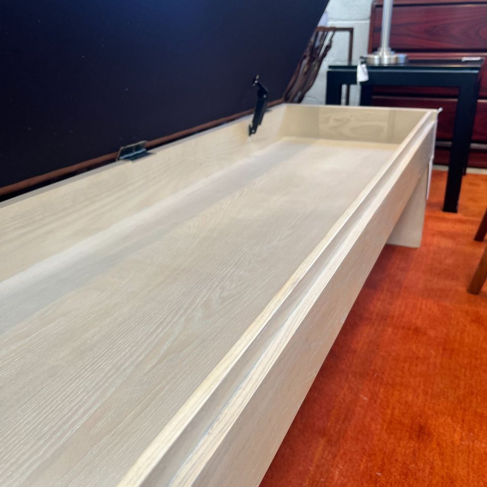 Interior Define Leather Cade Storage Bench – enliven mart